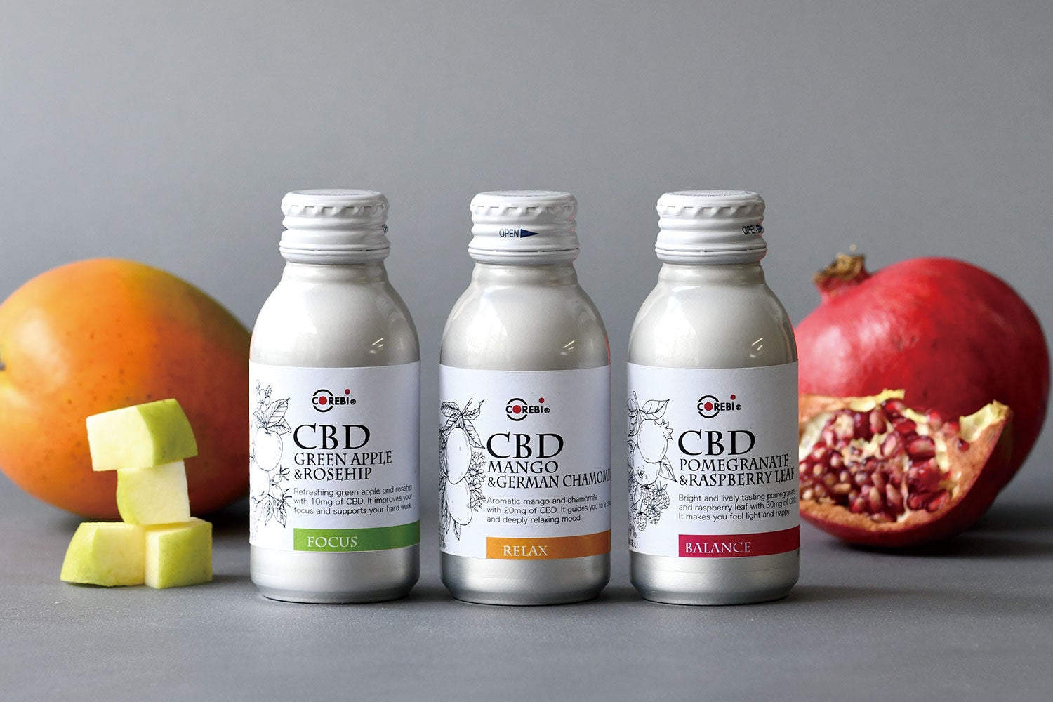 新提案、チルを超えるカンナビジオールに果実とハーブの力をプラス！「生活シーン・悩み」に合わせて選べるCBDドリンクが新登場。 | グルメプレス