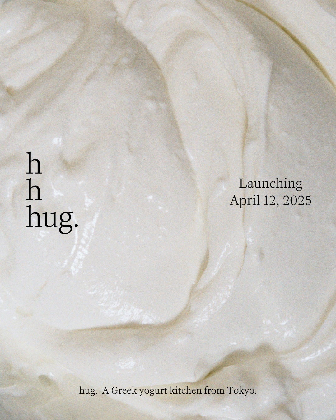 グリークヨーグルト専門店「hug.」 2025年4月12日(土)オープン | グルメプレス